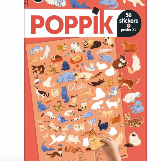 DISCOVERY CATS - Poppik Stickers - Jeux éducatifs - Enfants